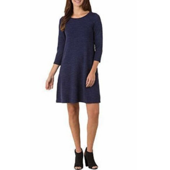Hilary Radley | Dresses | Hilary Radley Navy Space Dye French Terry ...